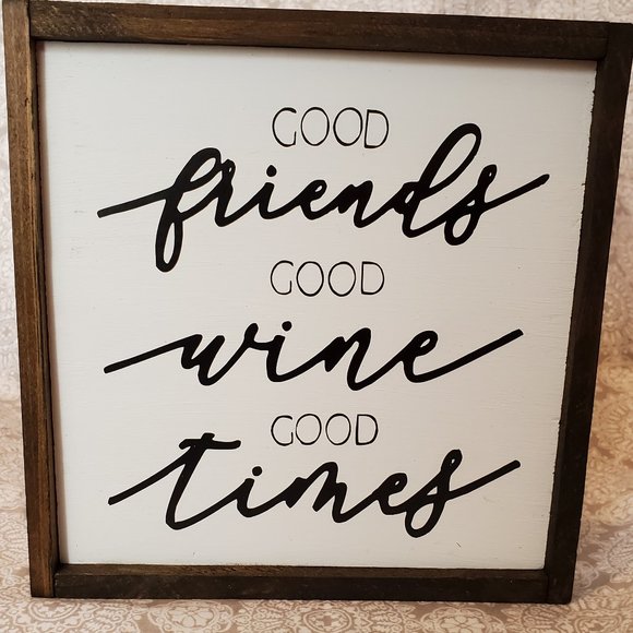 Homemade | Accents | Friends Wooden Sign | Poshmark